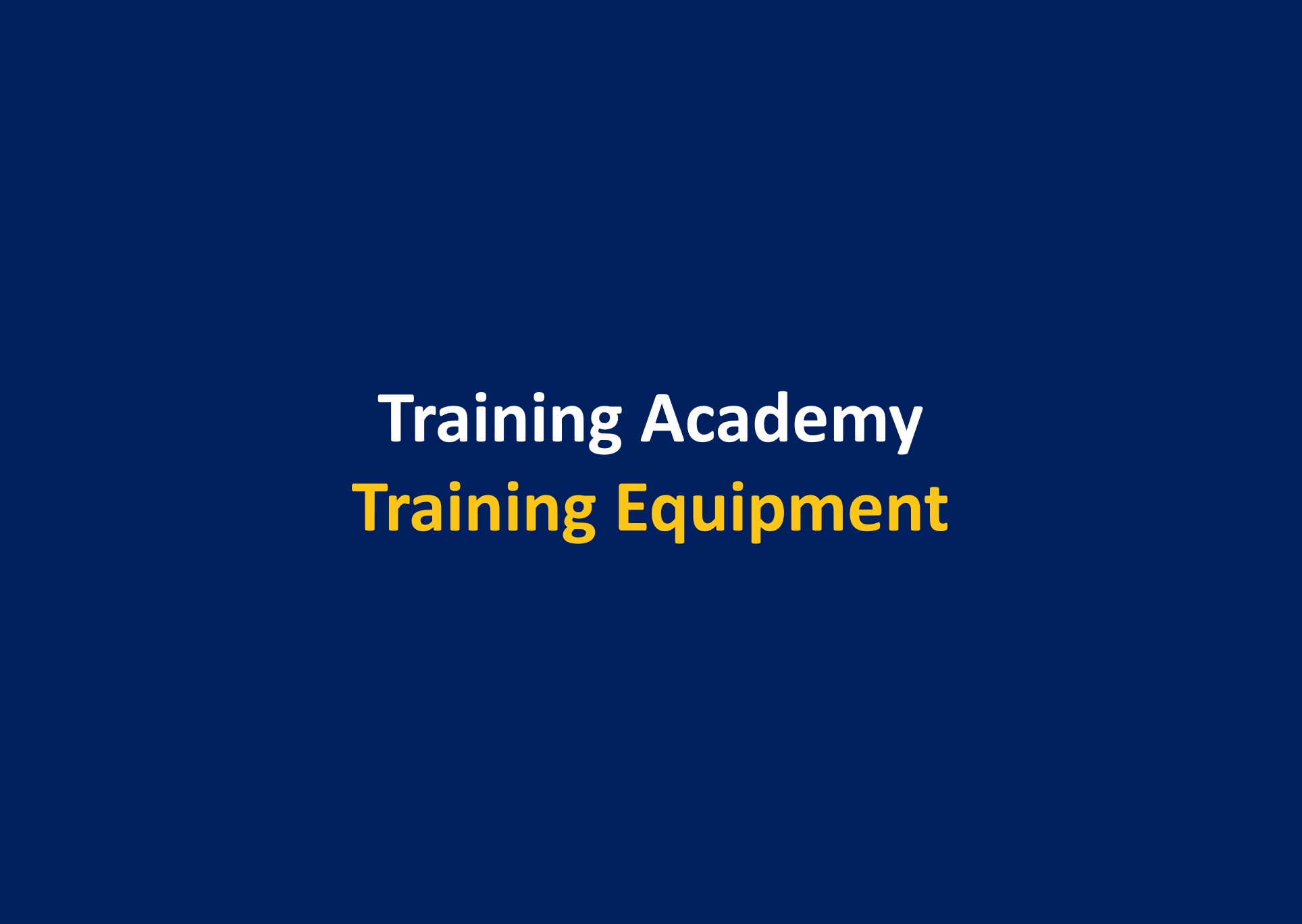 Training Equipment - Medline Consultancy